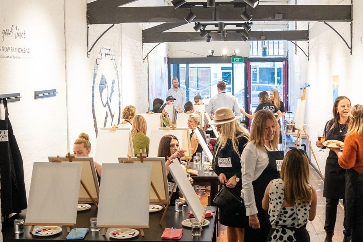 Paint and Sip while Holidaying in Palm Beach QLD - Princess Palm